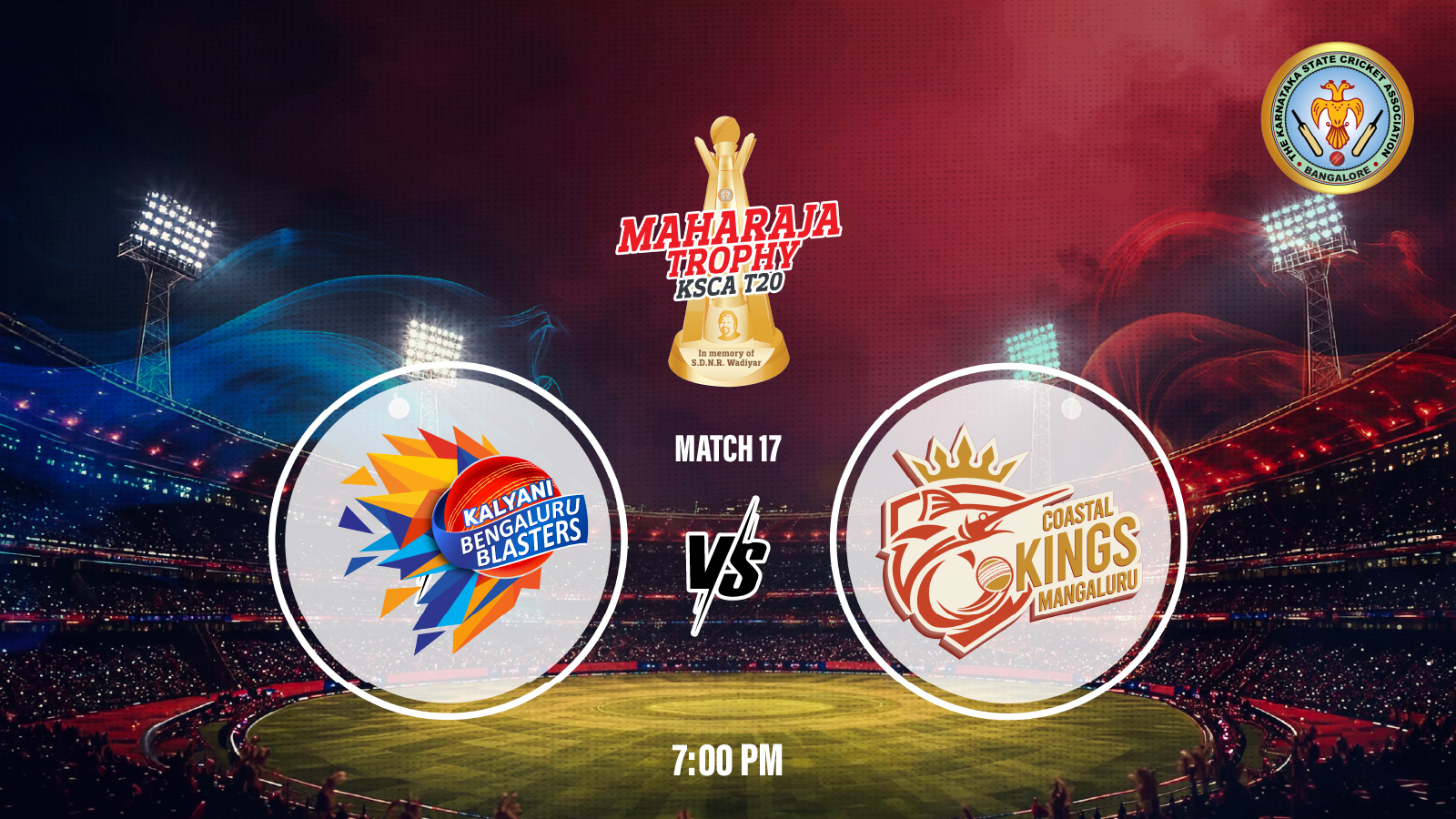 Book tickets to Maharaja Trophy 2026: Match 17 | Kalyani Bengaluru ...